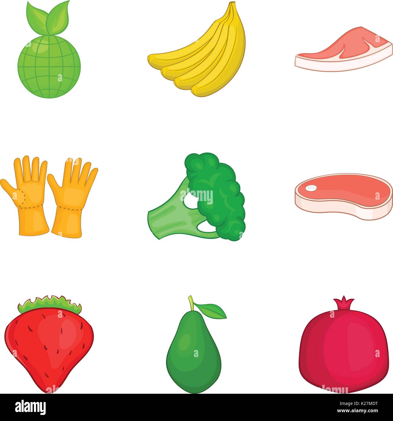 Rearer icons set, cartoon style Stock Vector Image & Art - Alamy