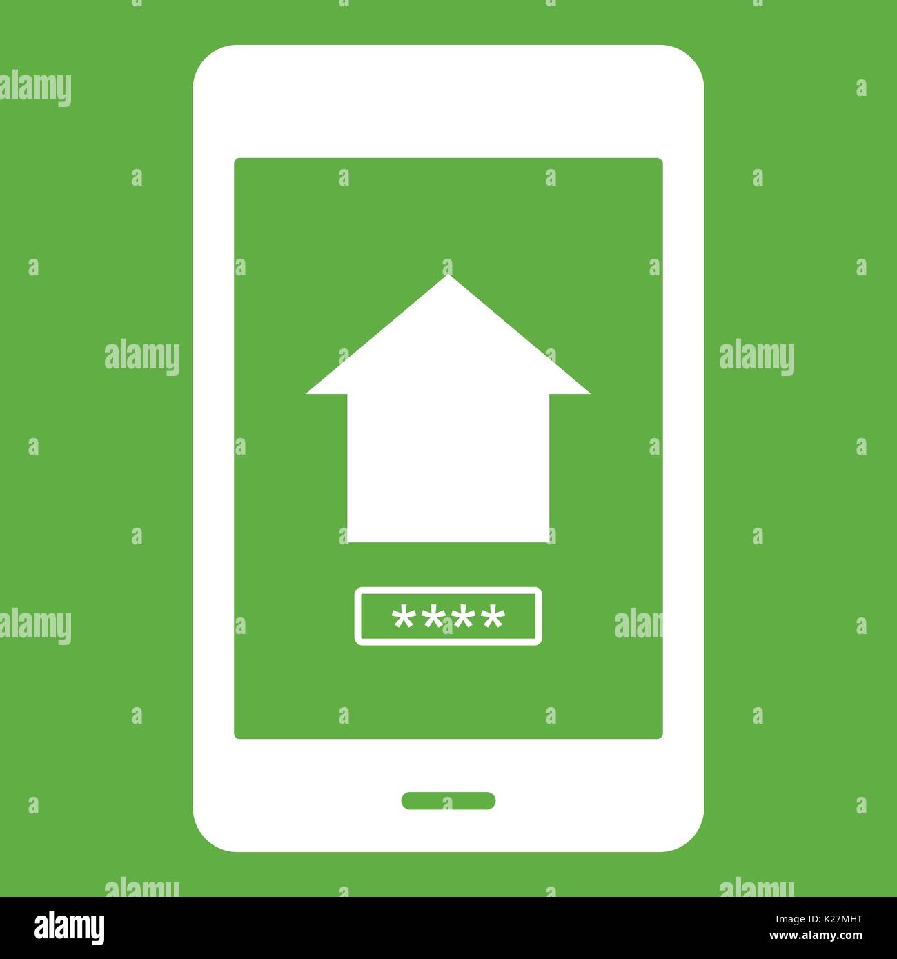 Working phone icon green Stock Vector Image & Art - Alamy