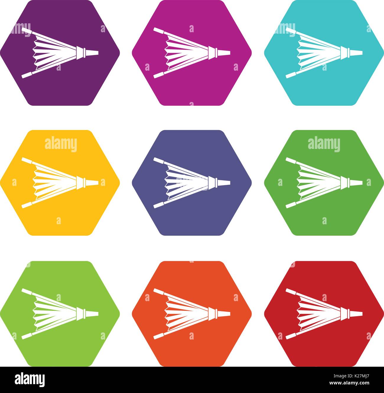 Fire bellows icon set color hexahedron Stock Vector Image & Art - Alamy