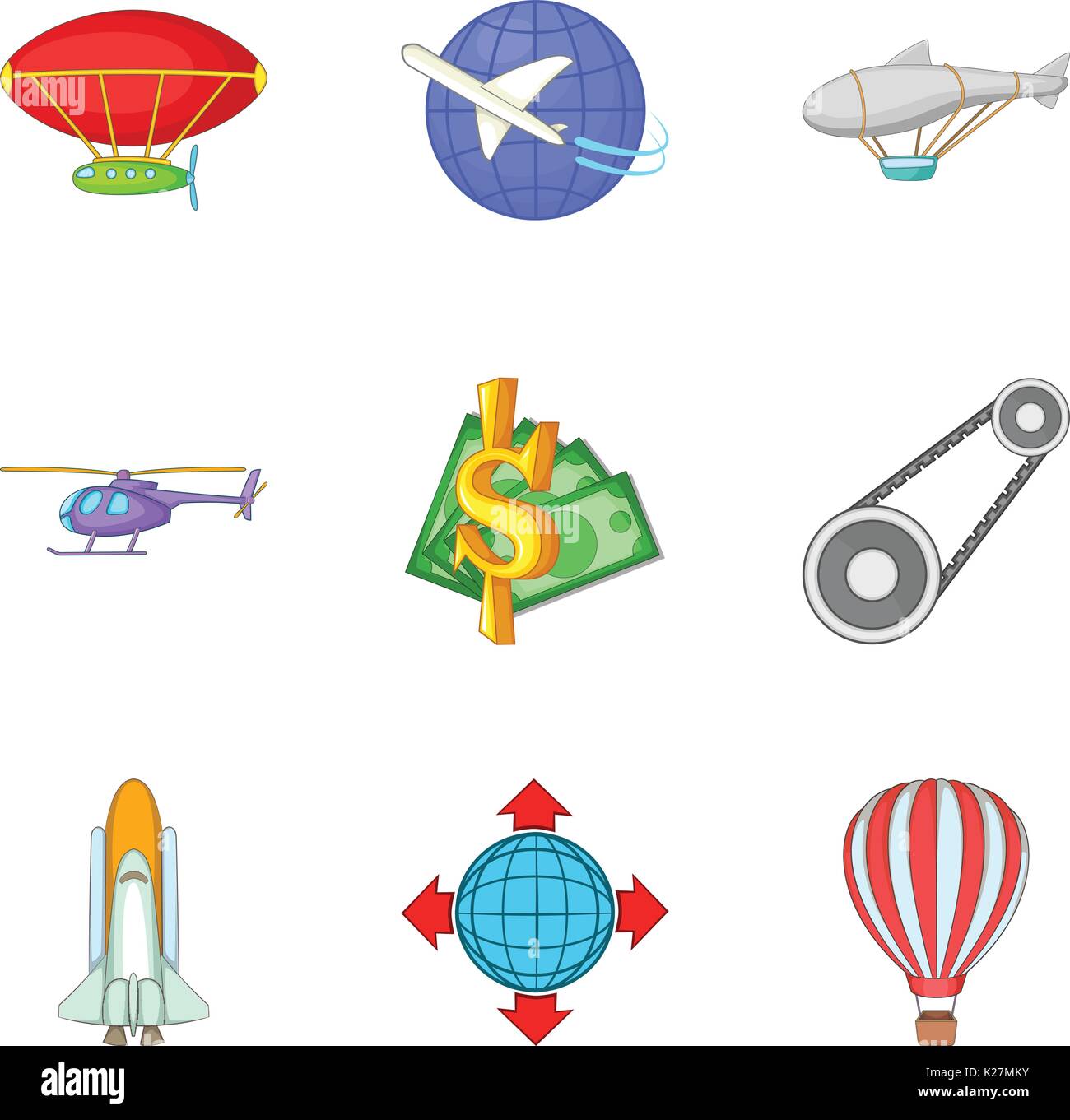 Space technology icons set, cartoon style Stock Vector Image & Art - Alamy