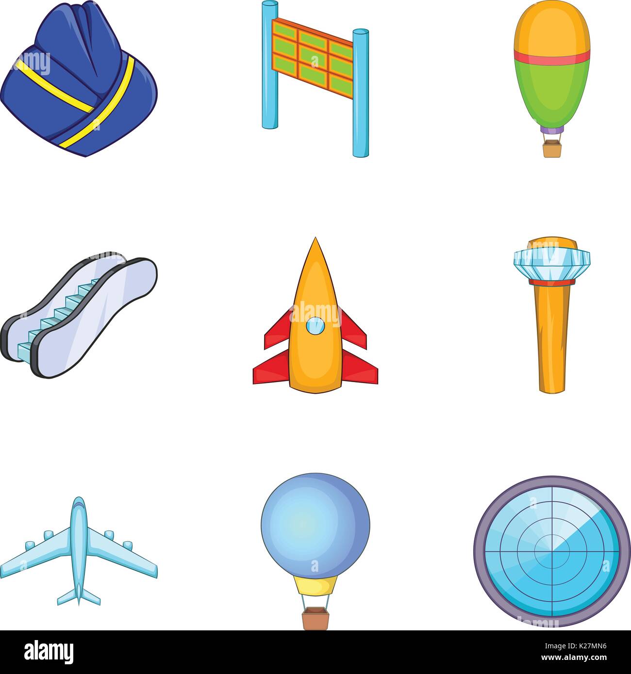 Locator icons set, cartoon style Stock Vector Image & Art - Alamy