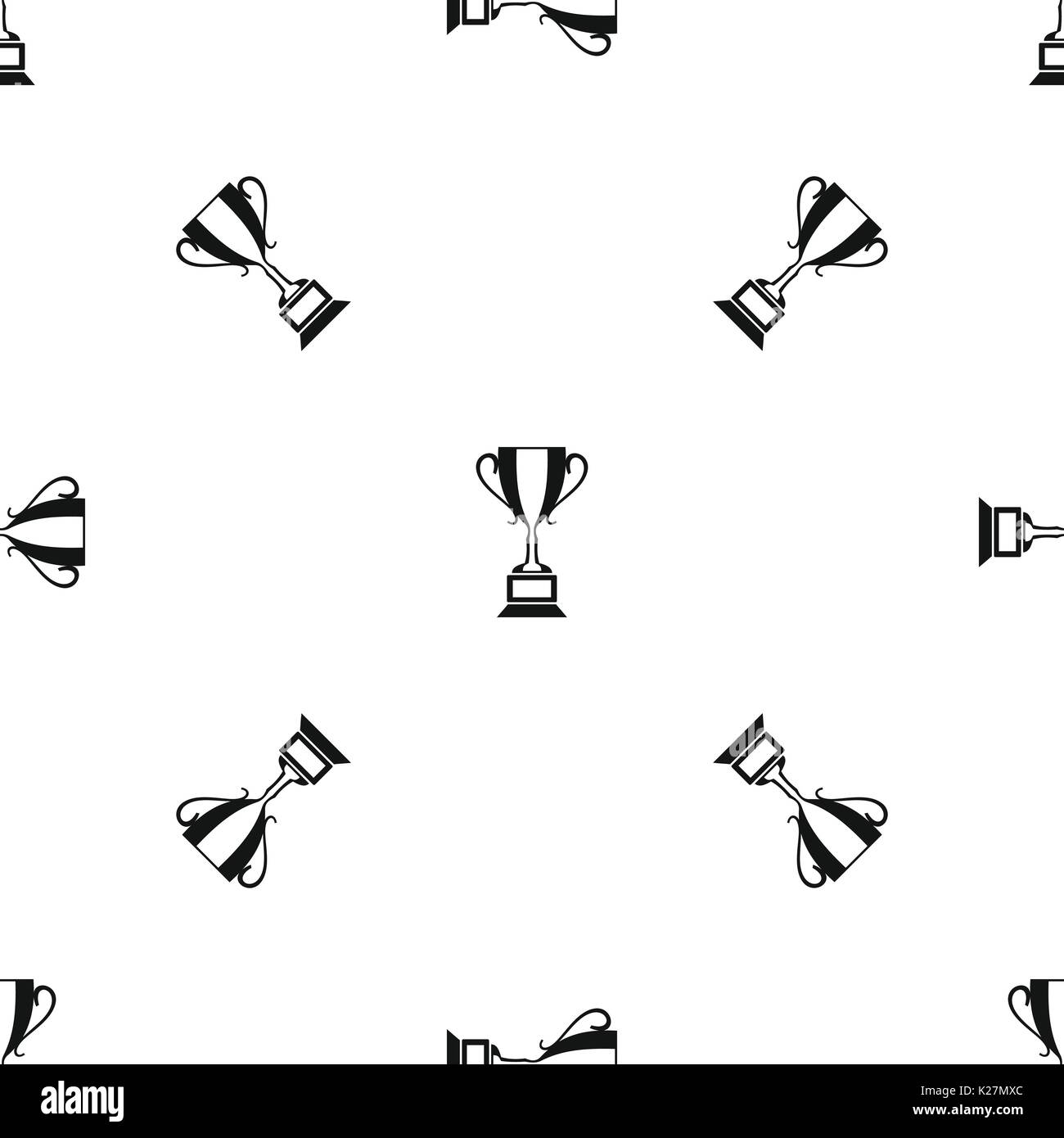 Trophy cup pattern seamless black Stock Vector Image & Art - Alamy