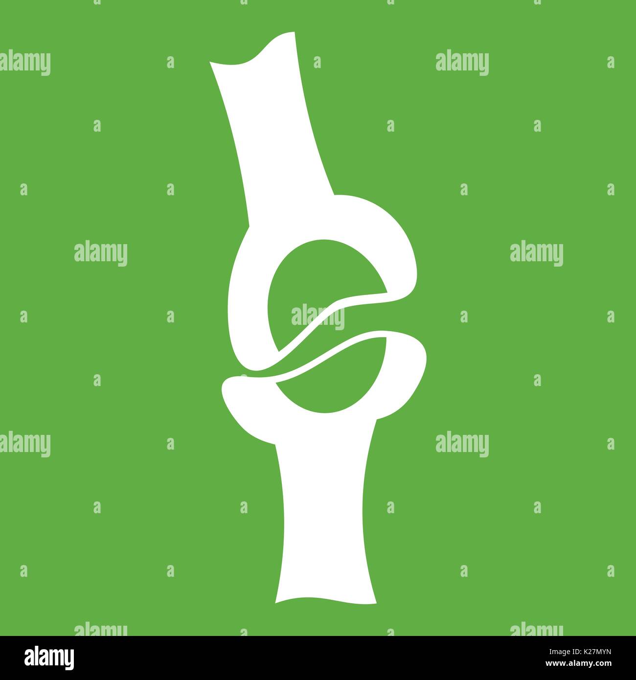 Knee replacement xray Stock Vector Images - Alamy