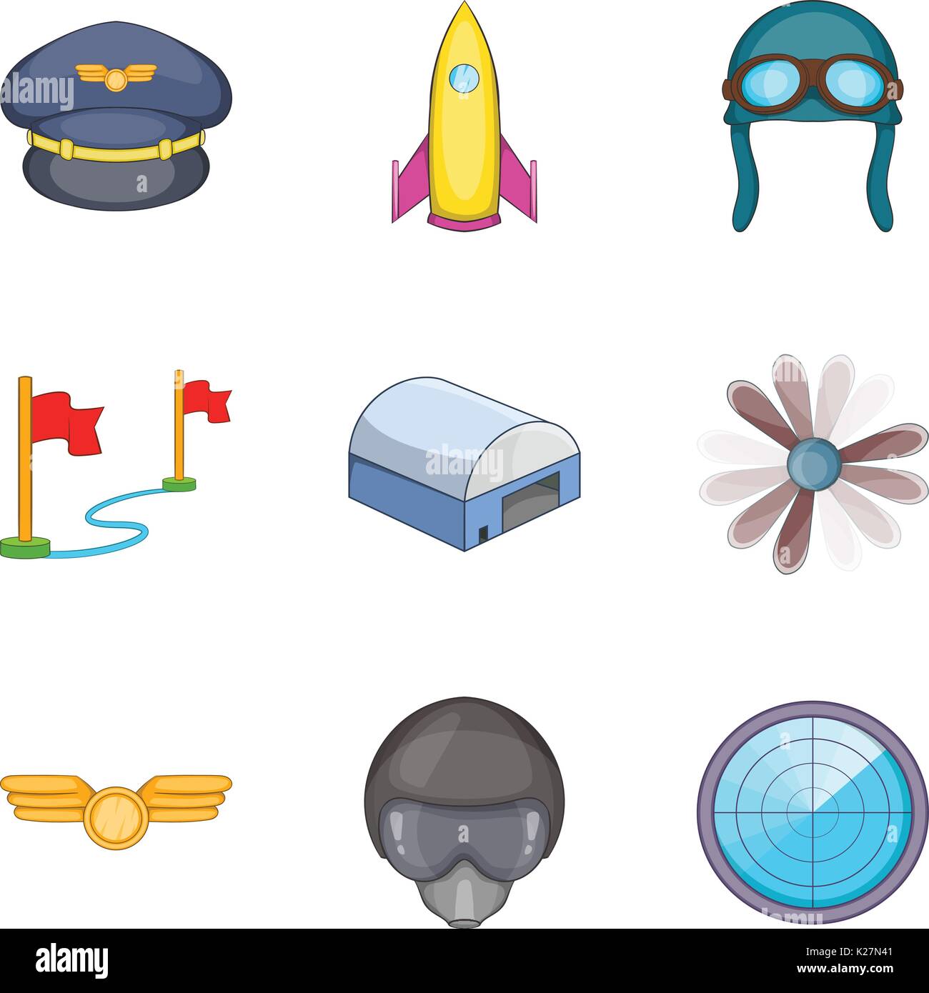 Evasion icons set, cartoon style Stock Vector Image & Art - Alamy