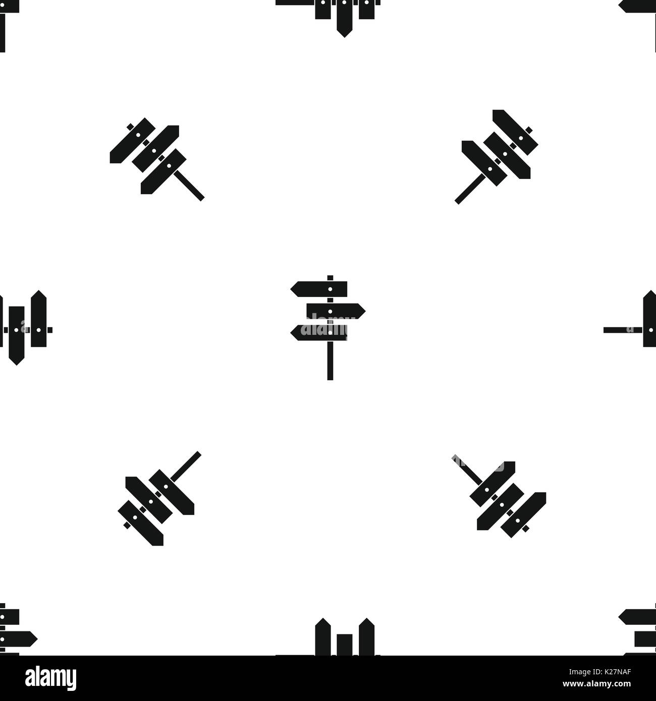 Direction signs pattern seamless black Stock Vector Image & Art - Alamy