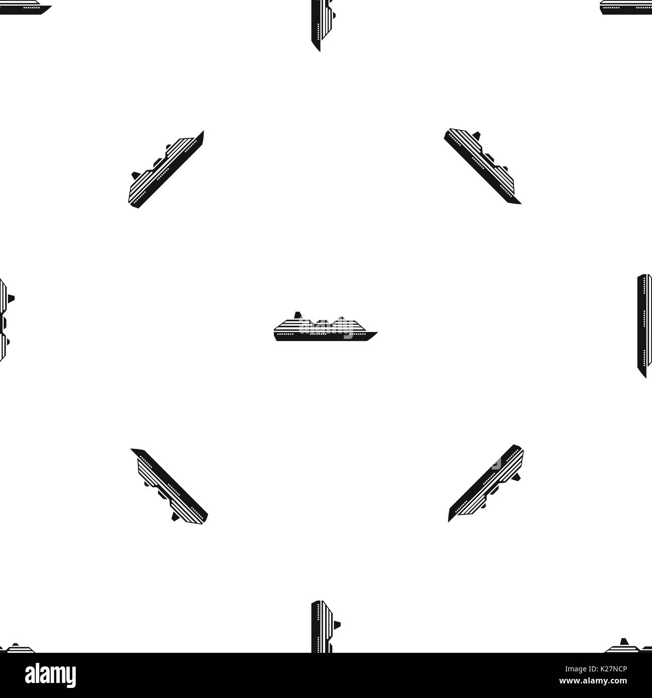 Cruise ship pattern seamless black Stock Vector Image & Art - Alamy