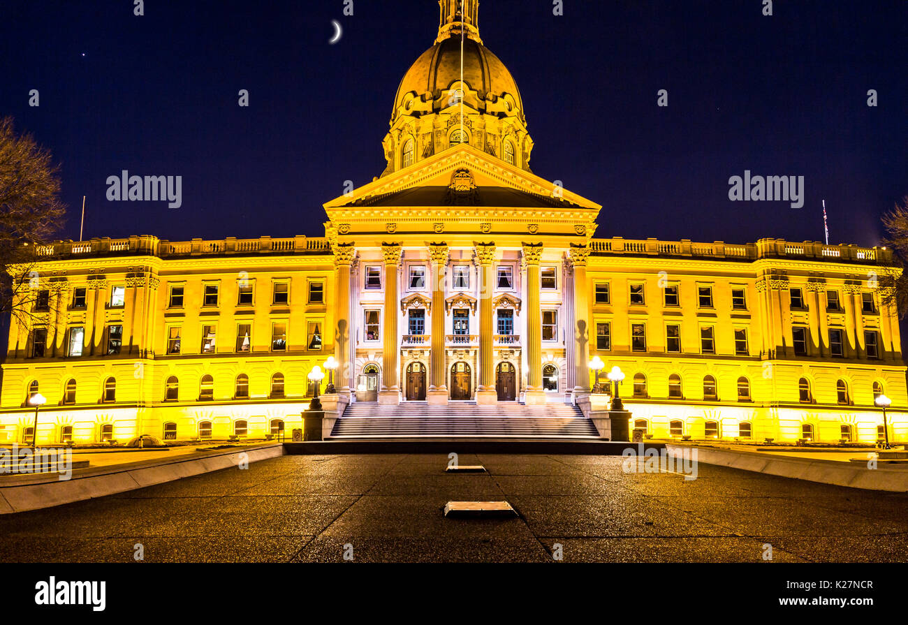 Edmonton alberta canada night alberta alberta legislature canada ...