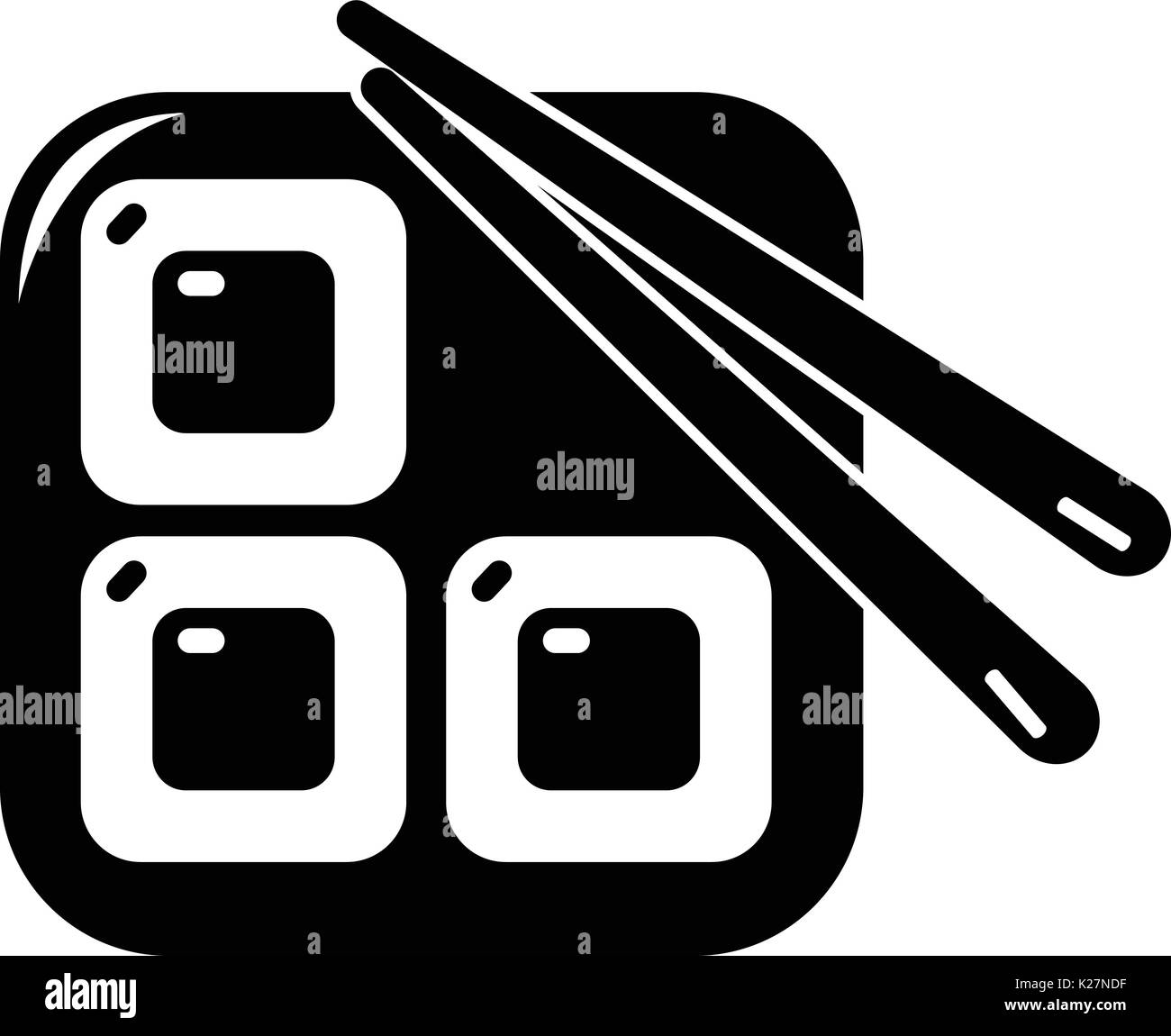 Sushi icon, simple black style Stock Vector Image & Art - Alamy