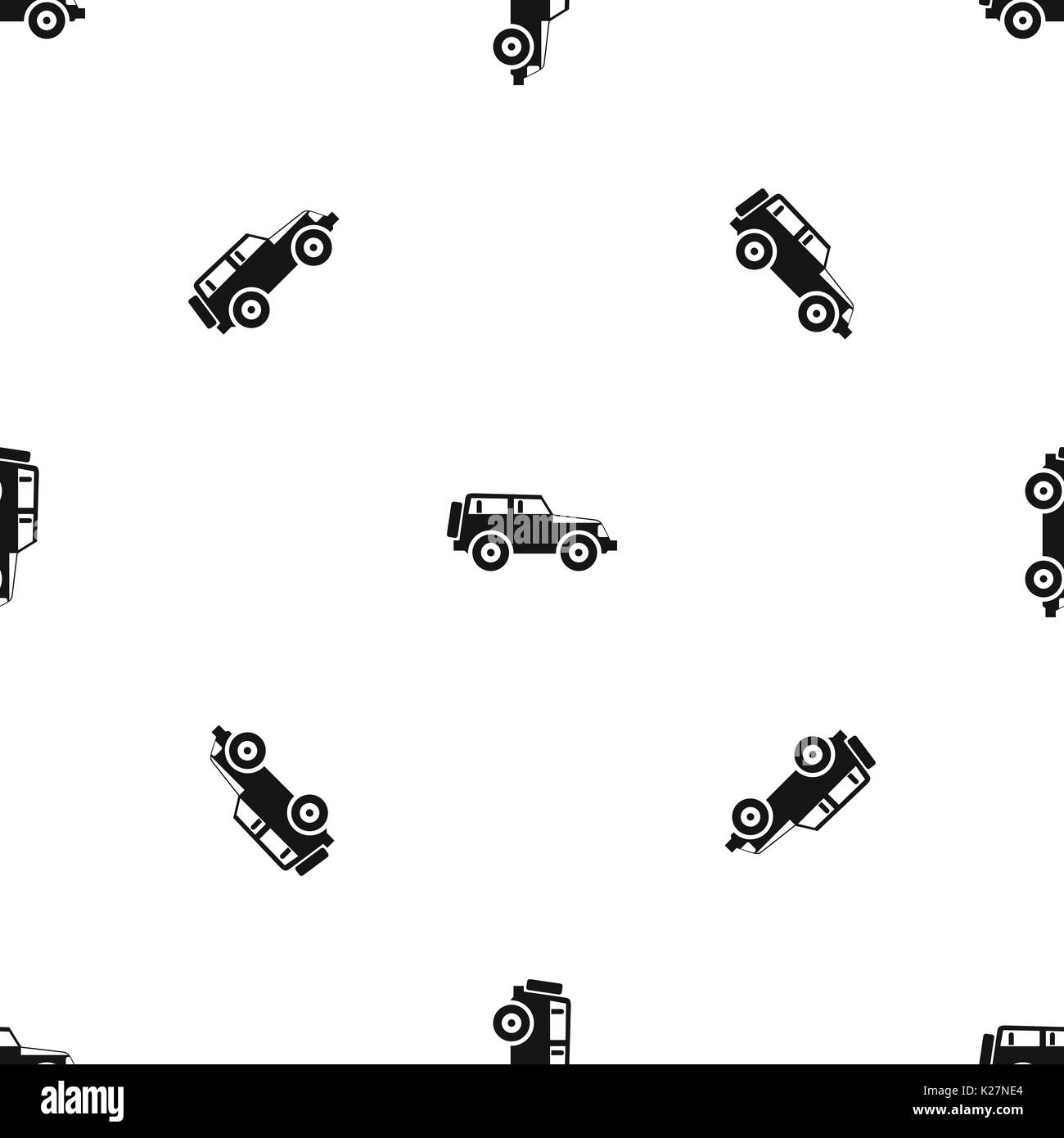Jeep pattern seamless black Stock Vector Image & Art - Alamy