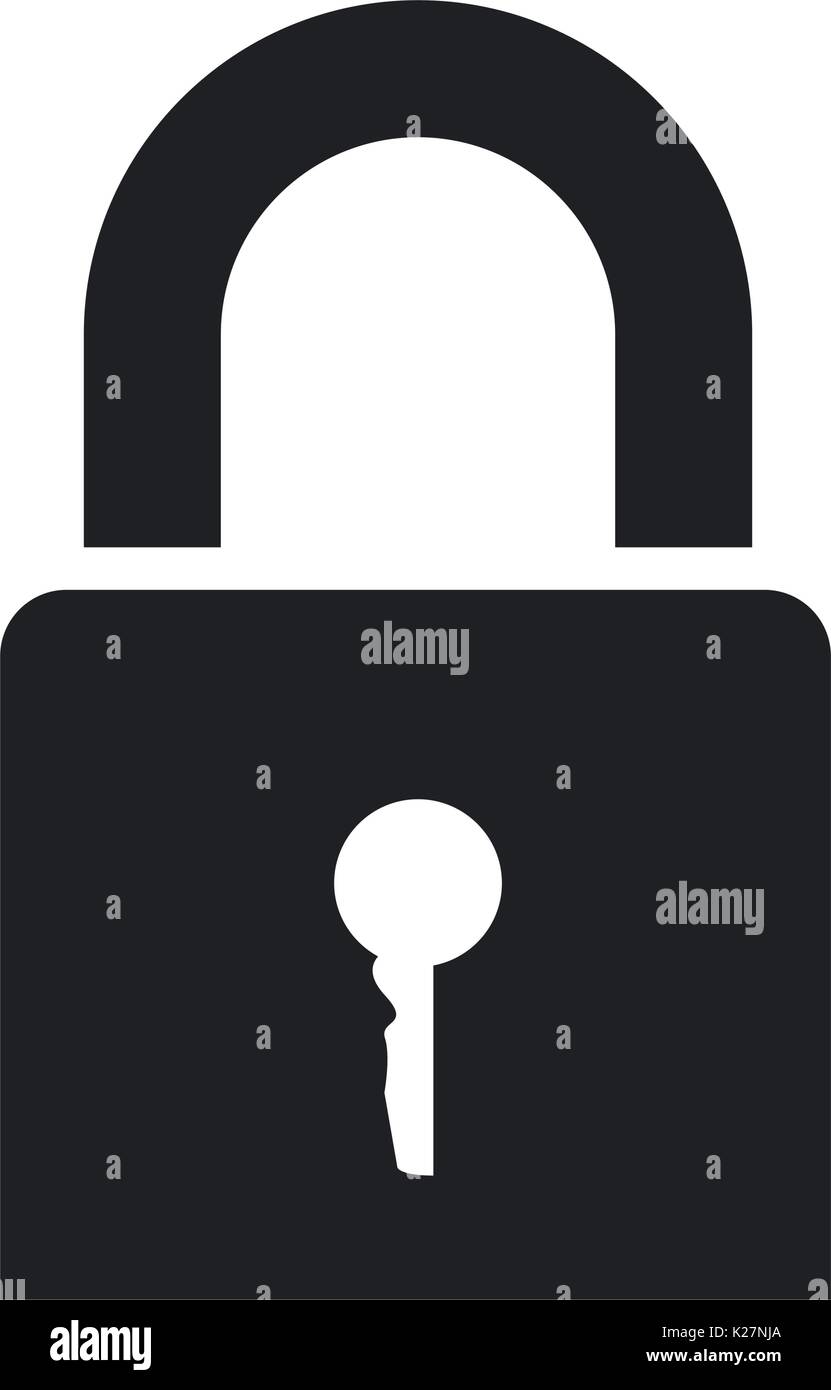 black silhouette of padlock icon Stock Vector Image & Art - Alamy