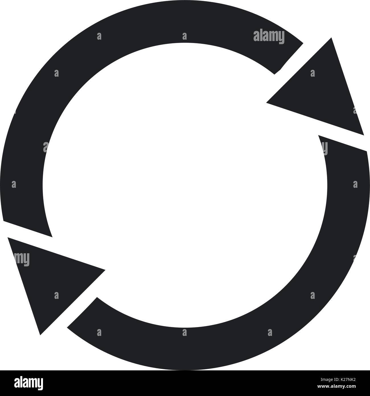 black silhouette of refresh or reload icon Stock Vector Image & Art - Alamy