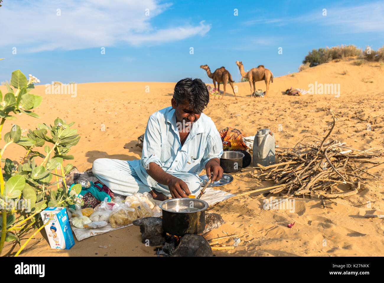 Indian Man Cooking High Resolution Stock Photography and Images - Alamy