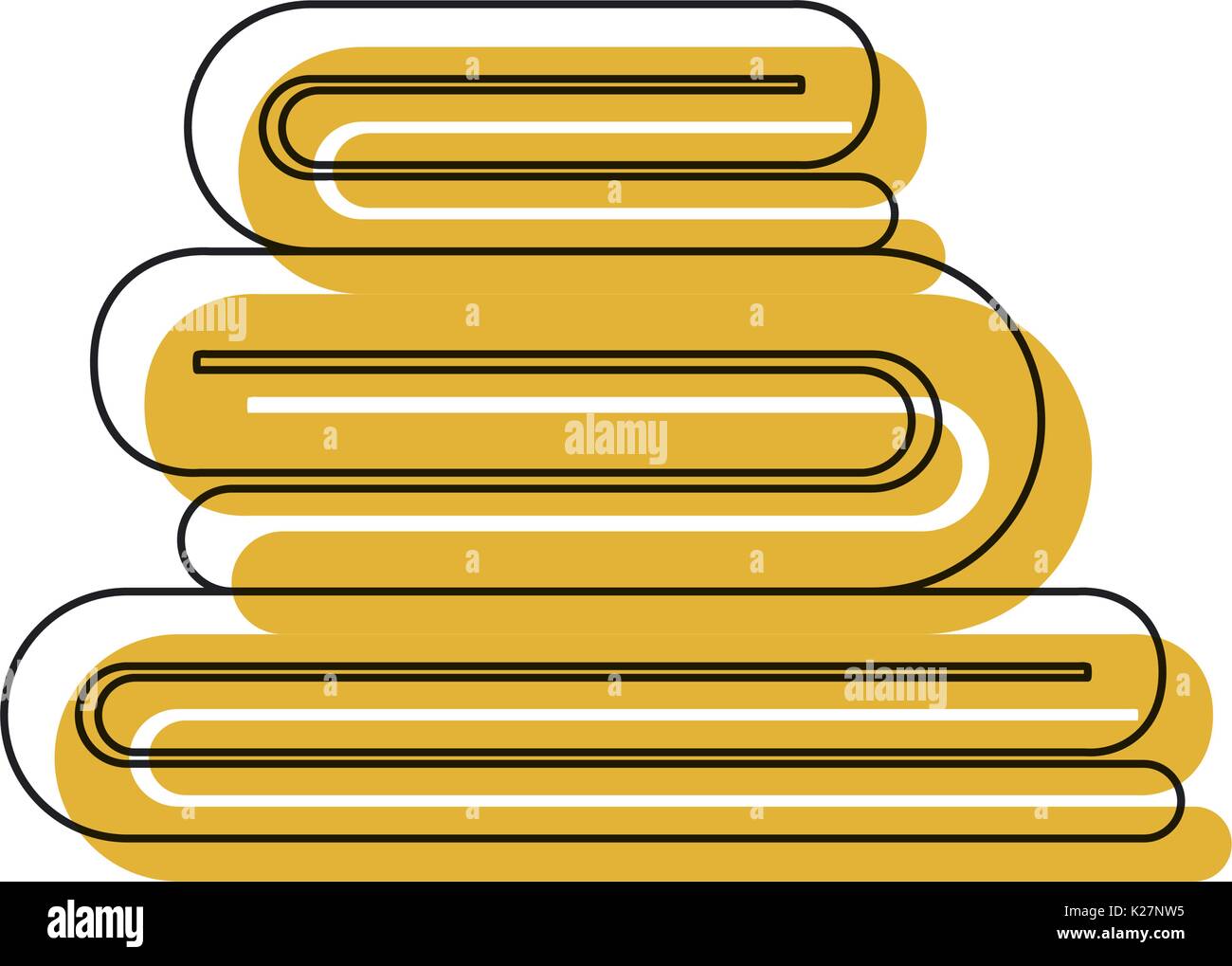 Stack soft fluffy bath Stock Vector Images - Alamy