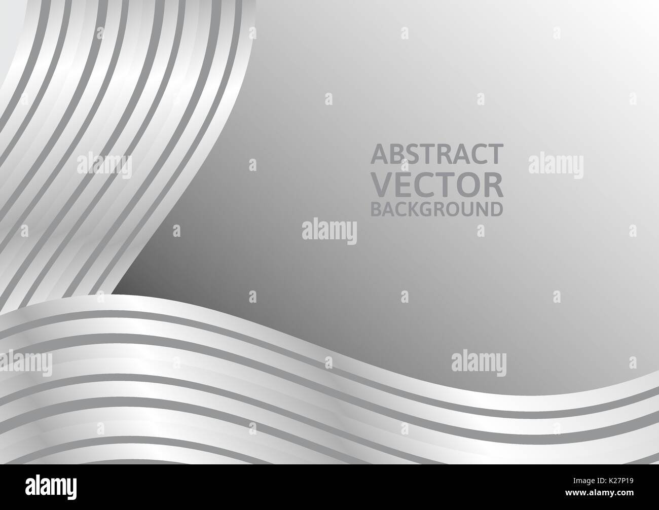 Gray curve abstract vector background with copy space Stock Vector ...