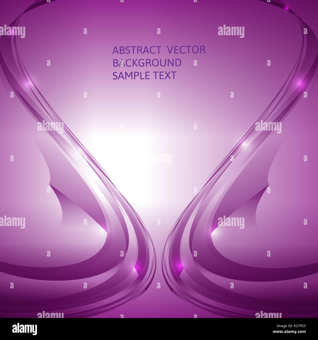 Abstract purple curve vector background vector graphic design with copy ...