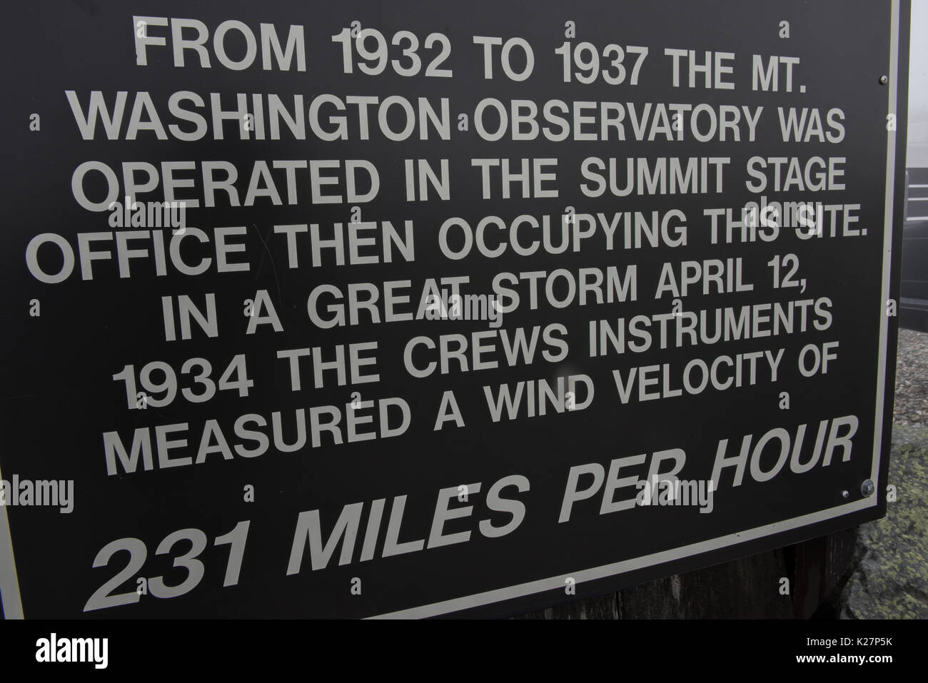 Mount washington observatory hi-res stock photography and images - Alamy