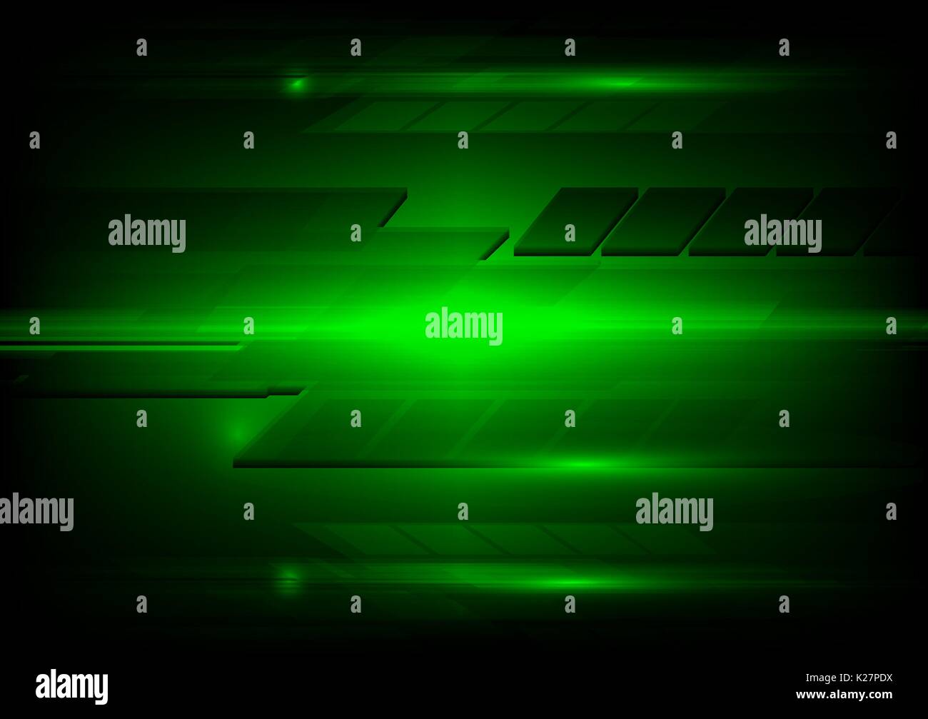 Abstract dark green and light technology design. Vector backdrop Stock ...