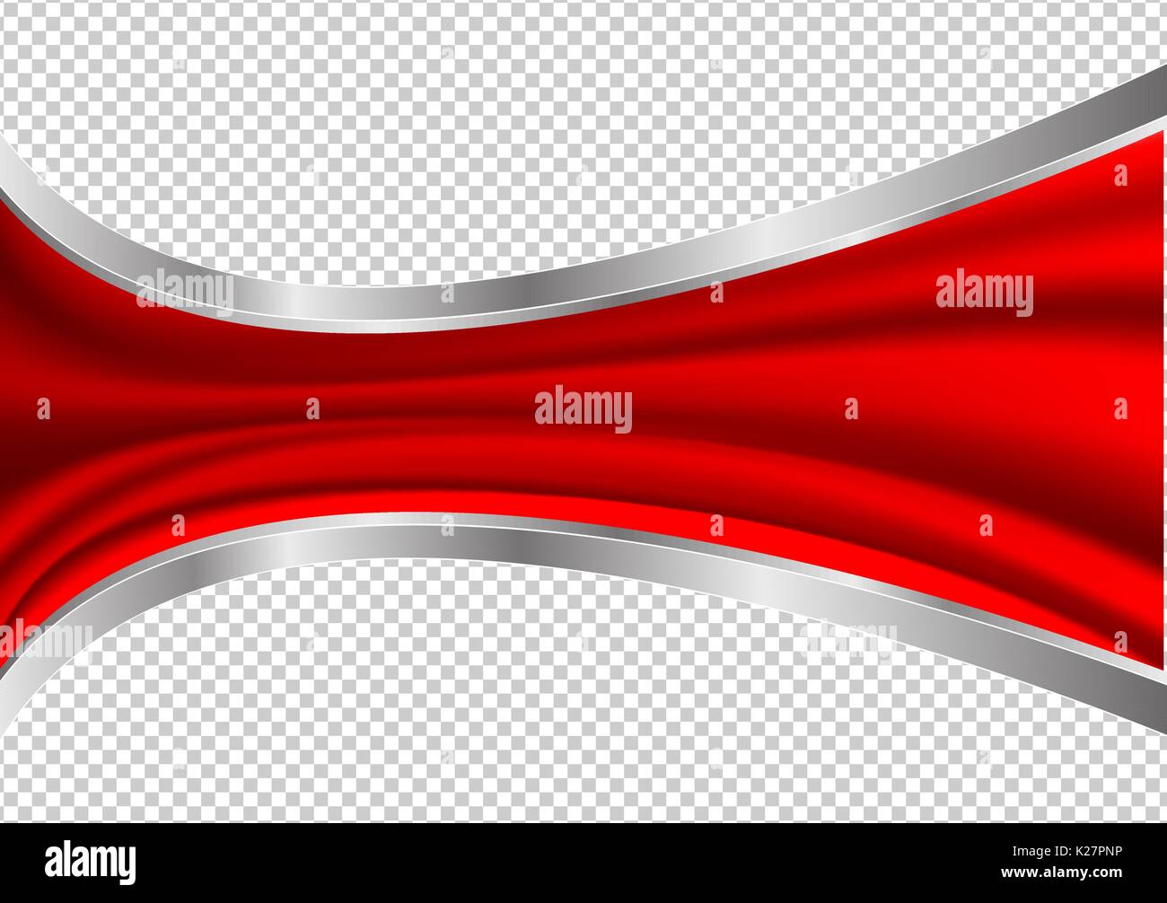 Red waves abstract transparency vector background Stock Vector Image ...