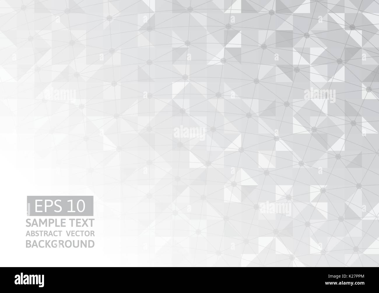 Gray triangle connections abstract vector background with copy space ...