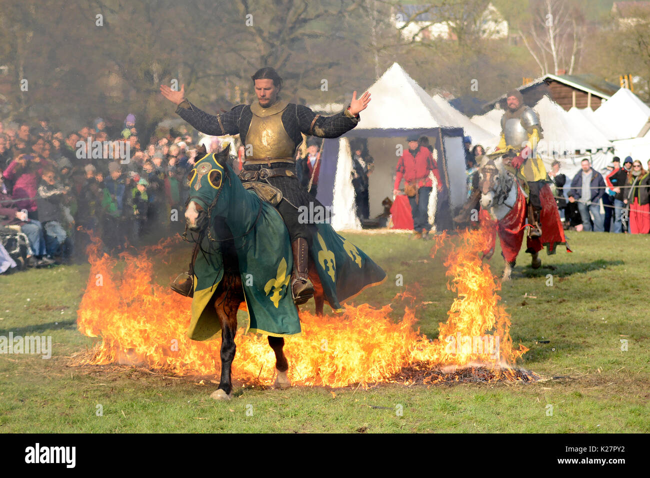 Horse riding through fire hi-res stock photography and images - Alamy
