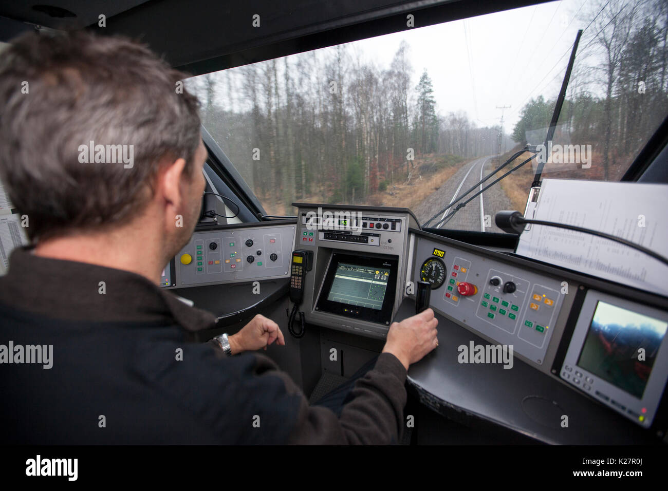 Train drivers cabin hi-res stock photography and images - Alamy