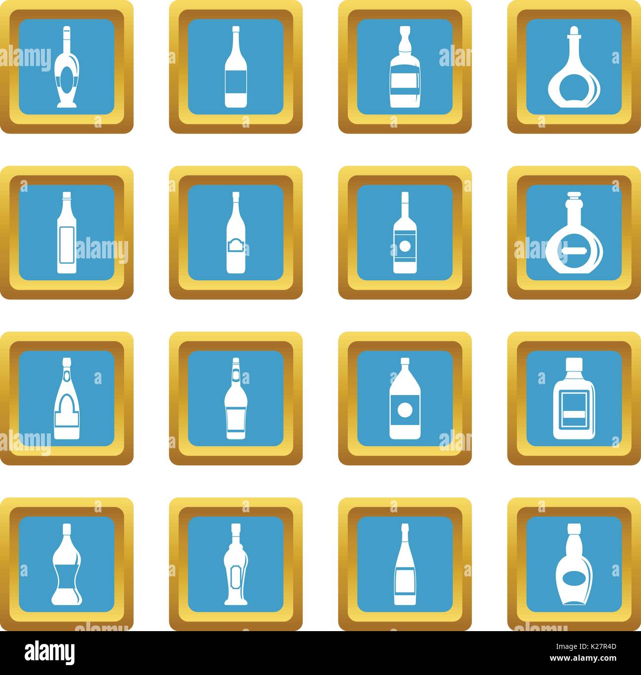 Empty champagne bottle label Stock Vector Images - Alamy