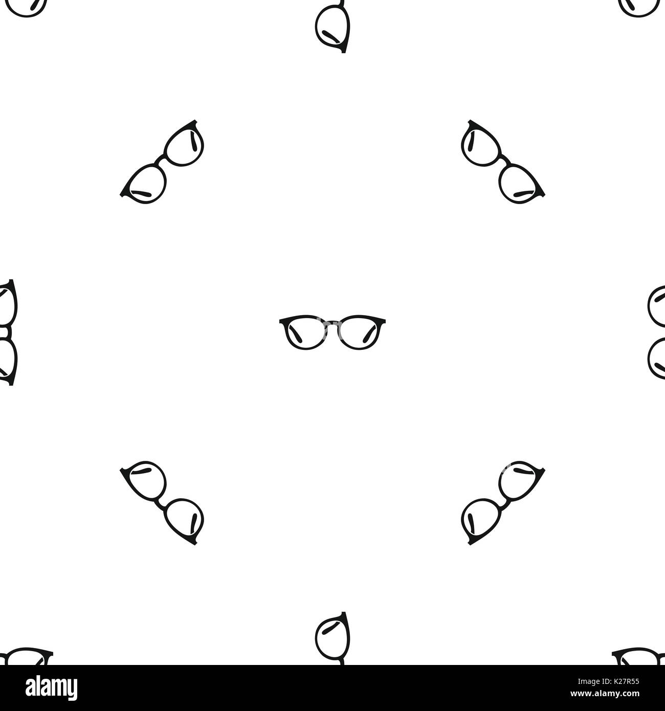 Glasses pattern seamless black Stock Vector Image & Art - Alamy
