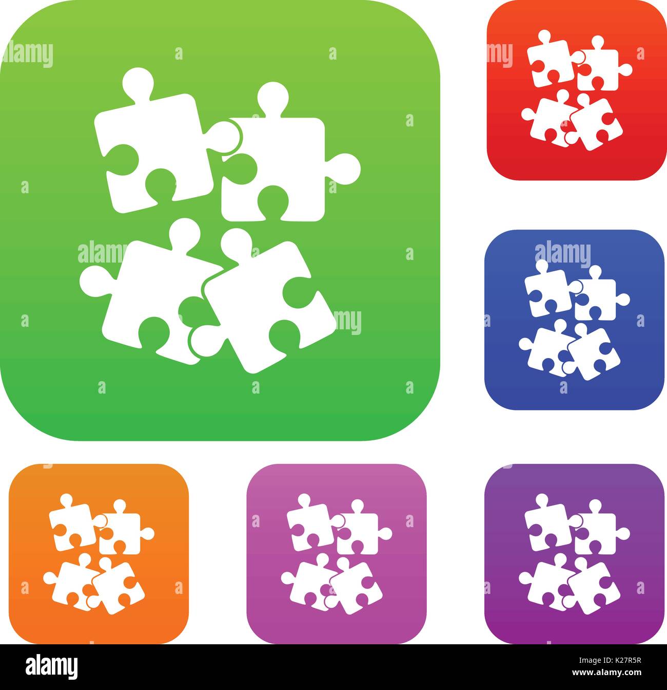 Jigsaw puzzles set collection hi-res stock photography and images - Alamy