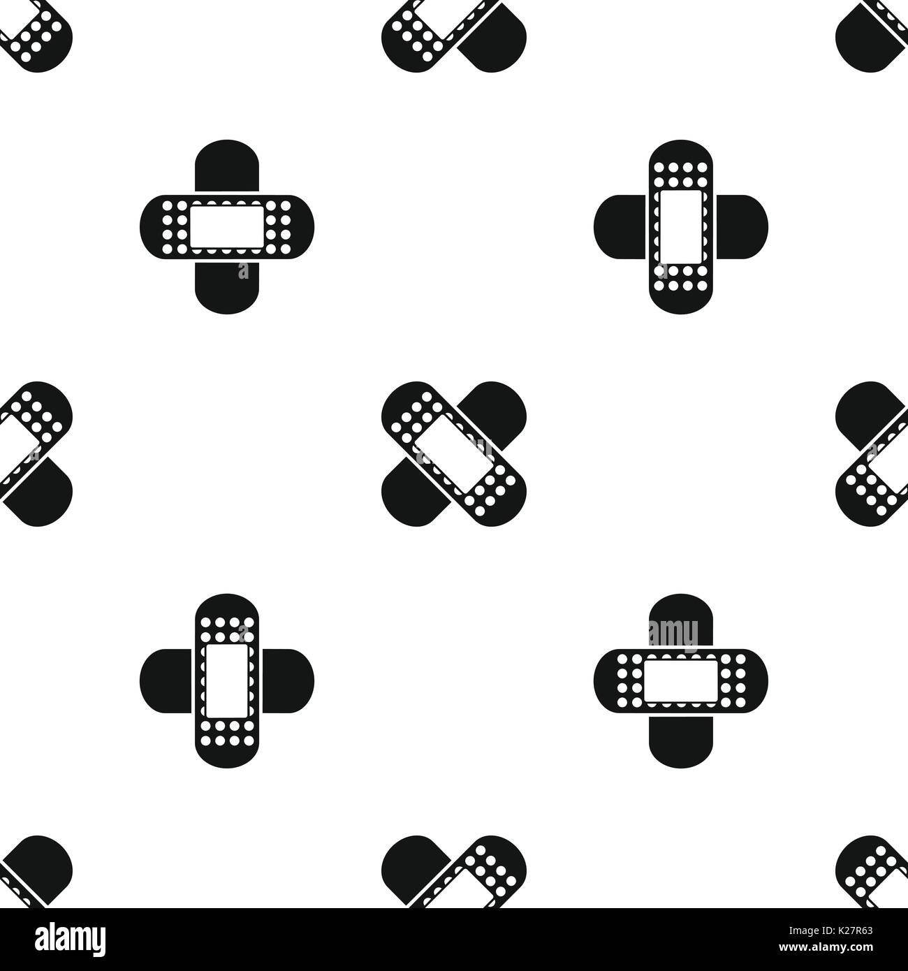 Medical patch pattern seamless black Stock Vector Image & Art - Alamy