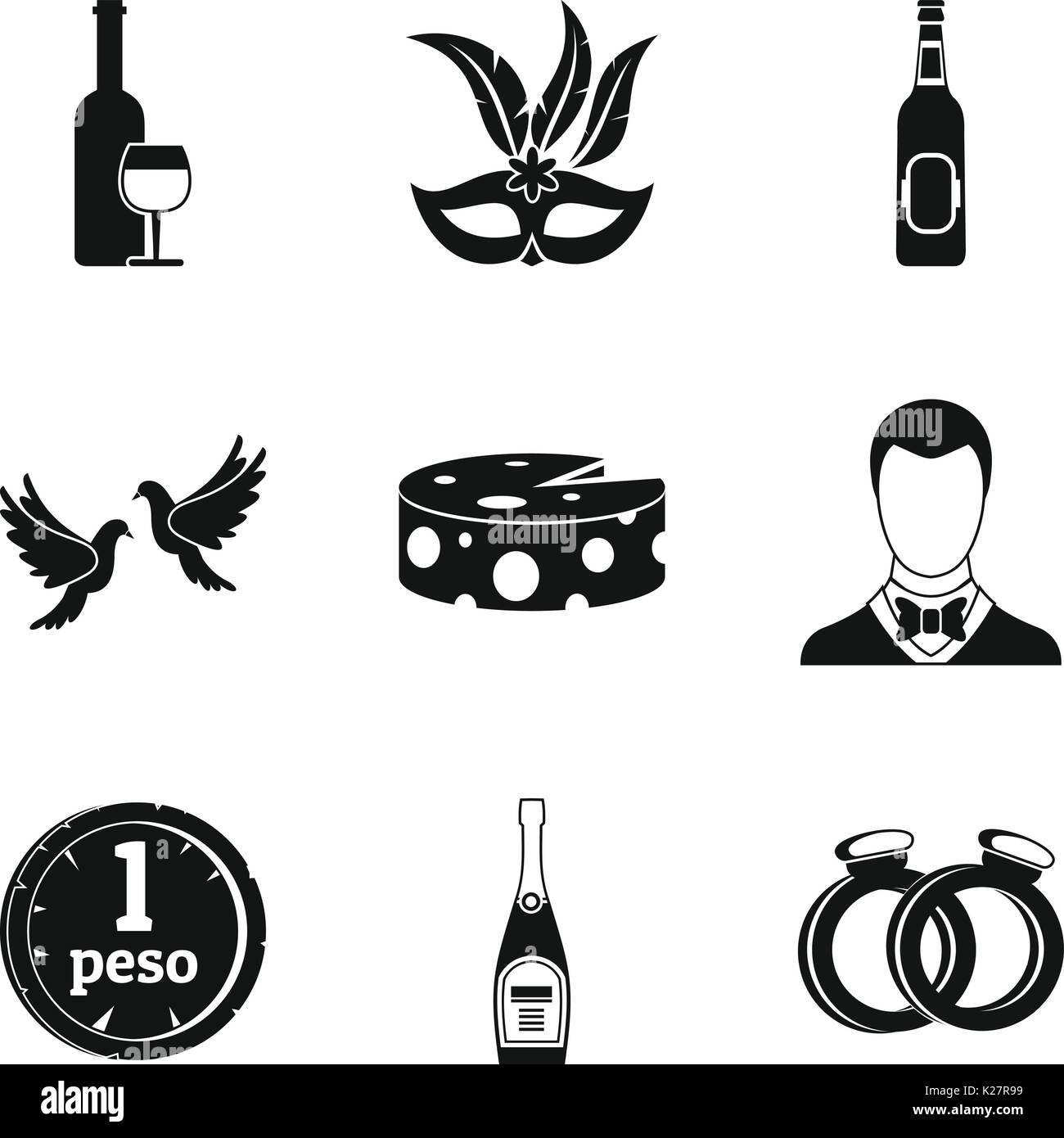 Fizzy drink icons set, simple style Stock Vector Image & Art - Alamy