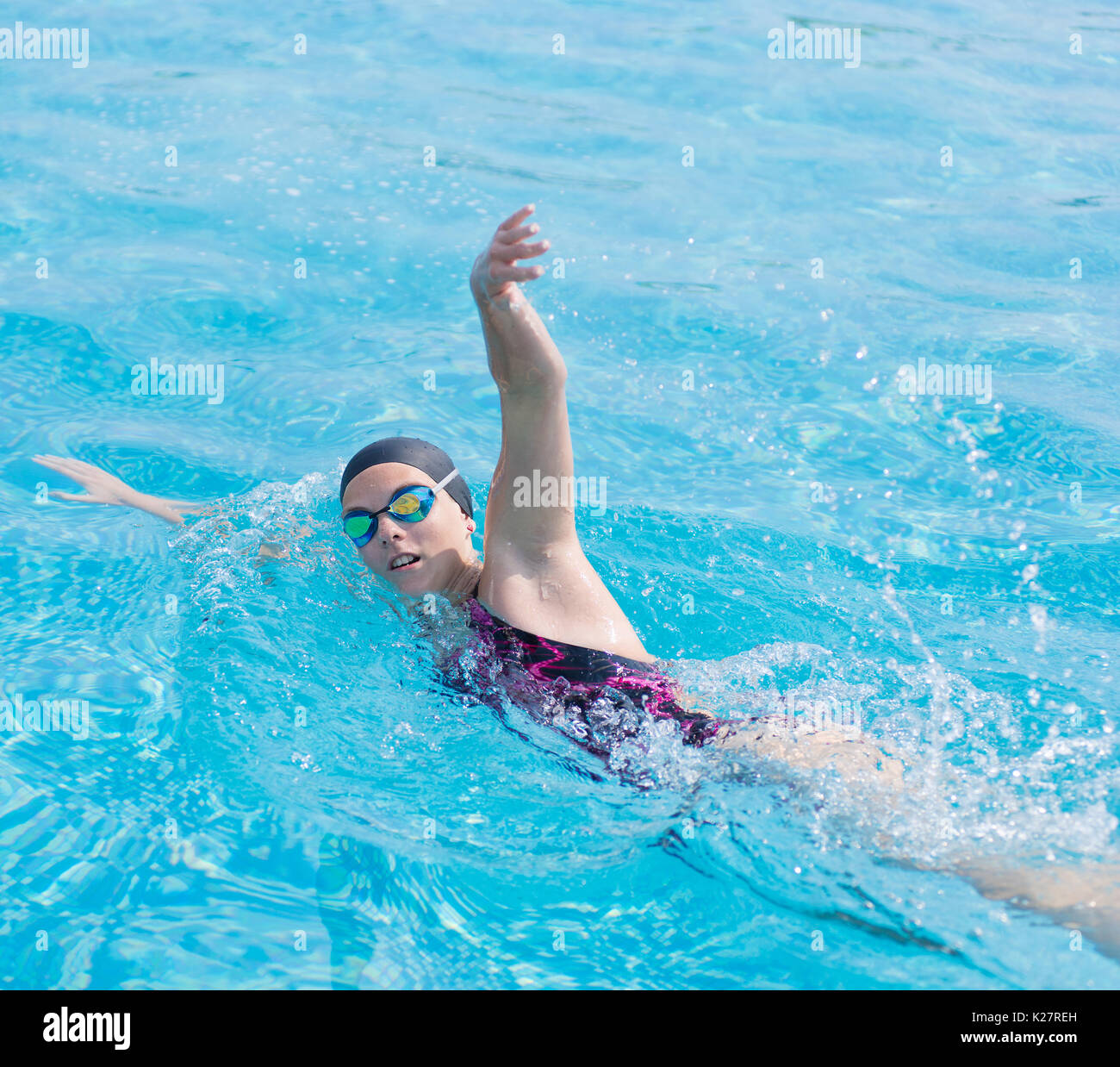 Female swimmer front crawl hi-res stock photography and images - Alamy