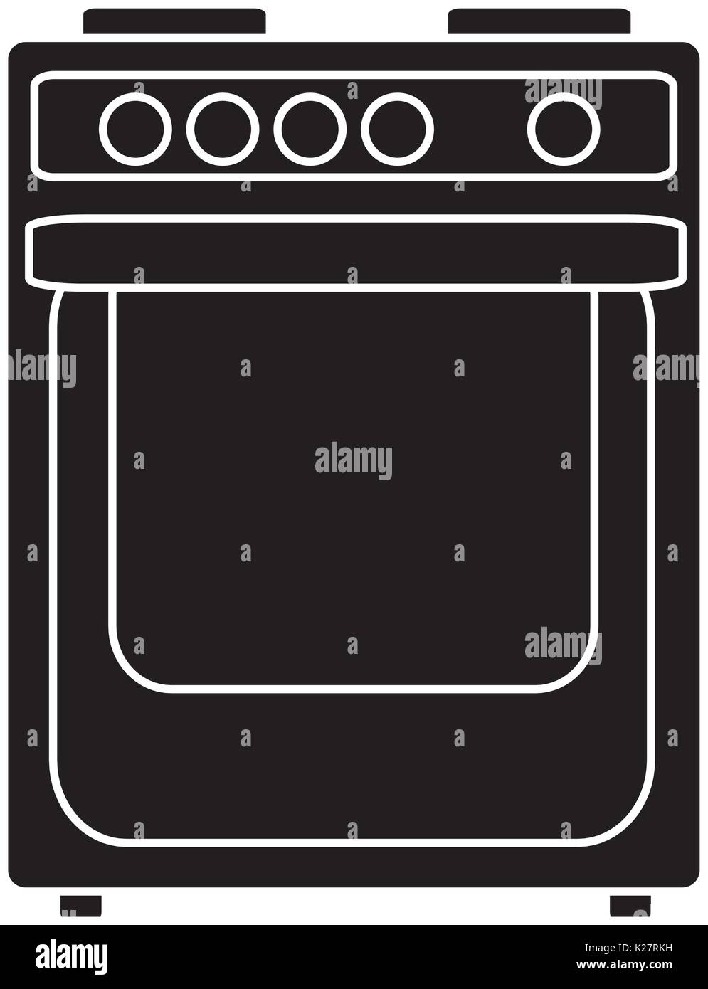 oven icon over white background vector illustration Stock Vector Image ...
