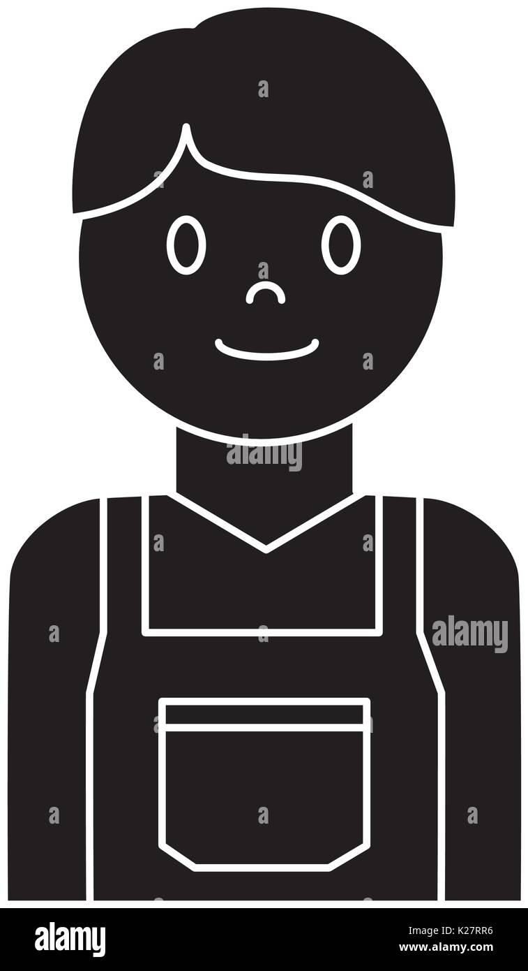 cartoon plumber man icon over white background vector illustration ...