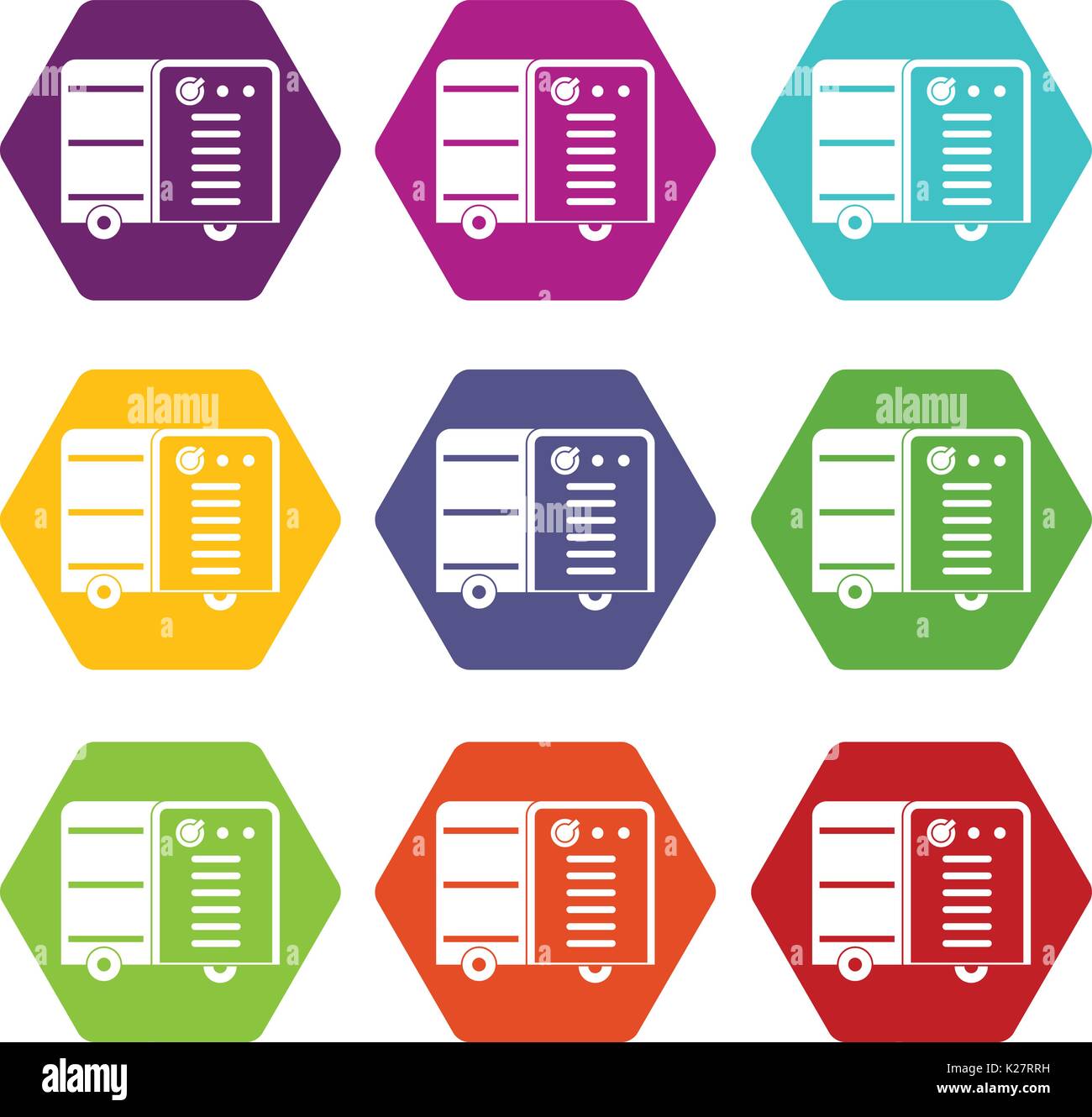Inverter welding machine icon set color hexahedron Stock Vector Image & Art - Alamy
