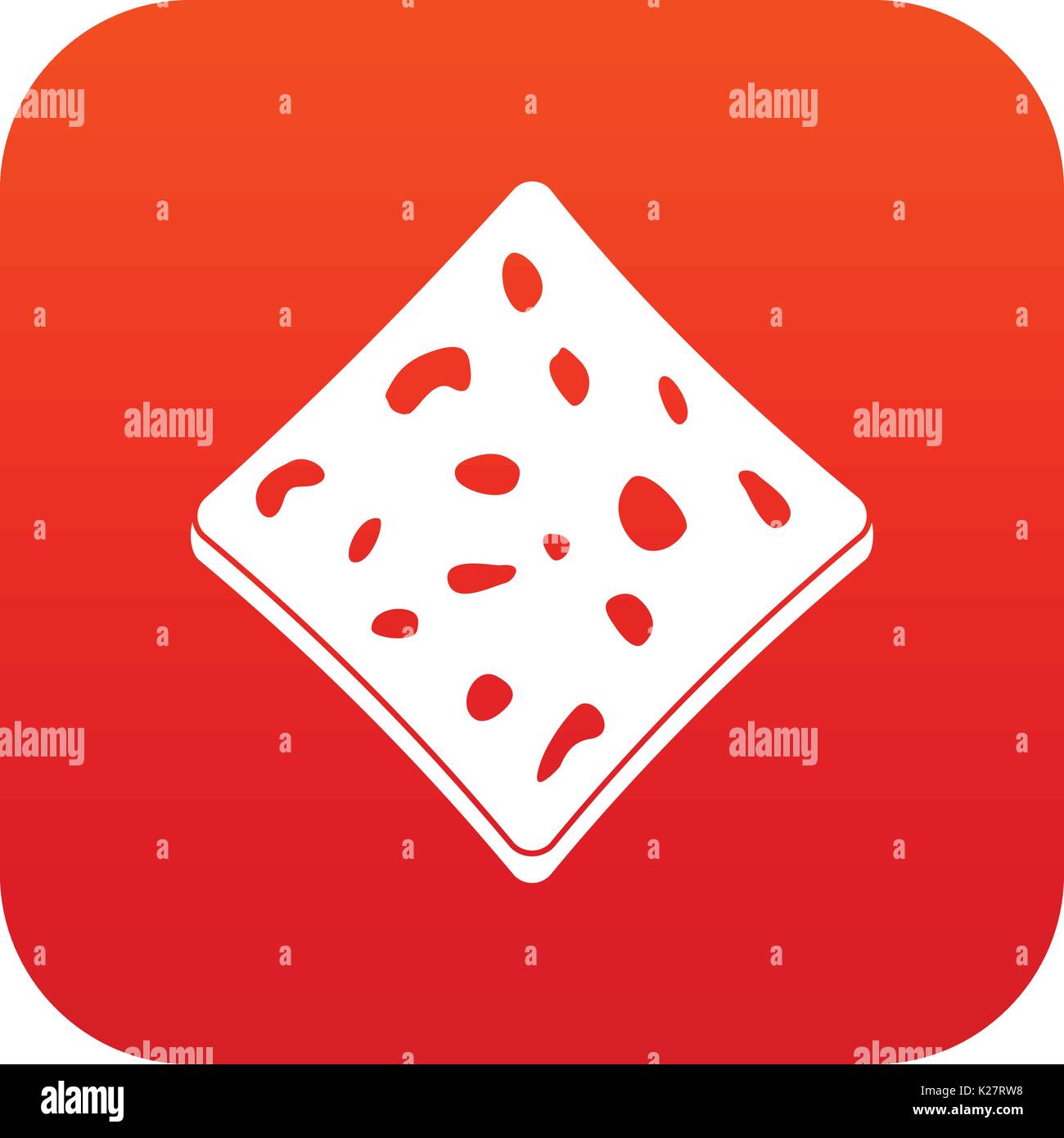 Tofu fresh block icon digital red Stock Vector Image & Art - Alamy