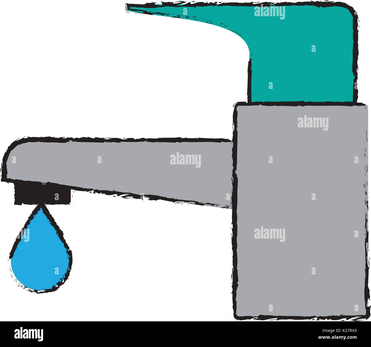 bath faucet icon over white background vector illustration Stock Vector ...