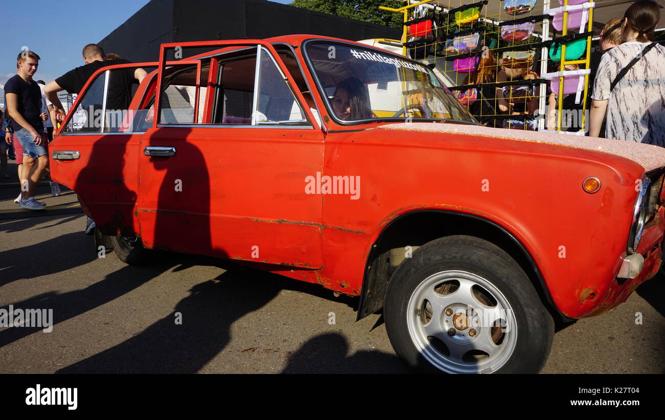 Cars on Sale and car show in Russia Stock Photo - Alamy