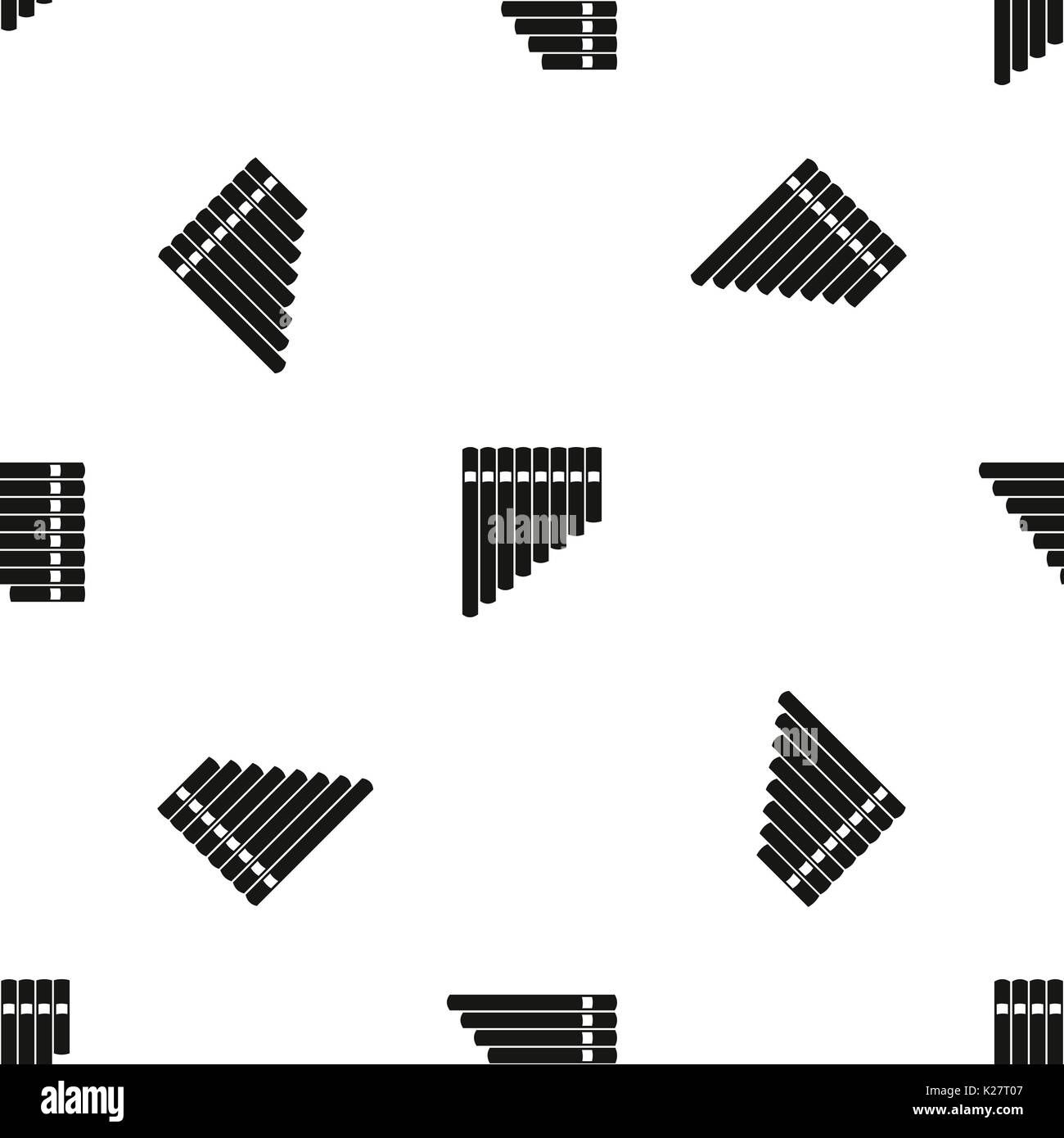 Pan flute pattern seamless black Stock Vector Image & Art - Alamy