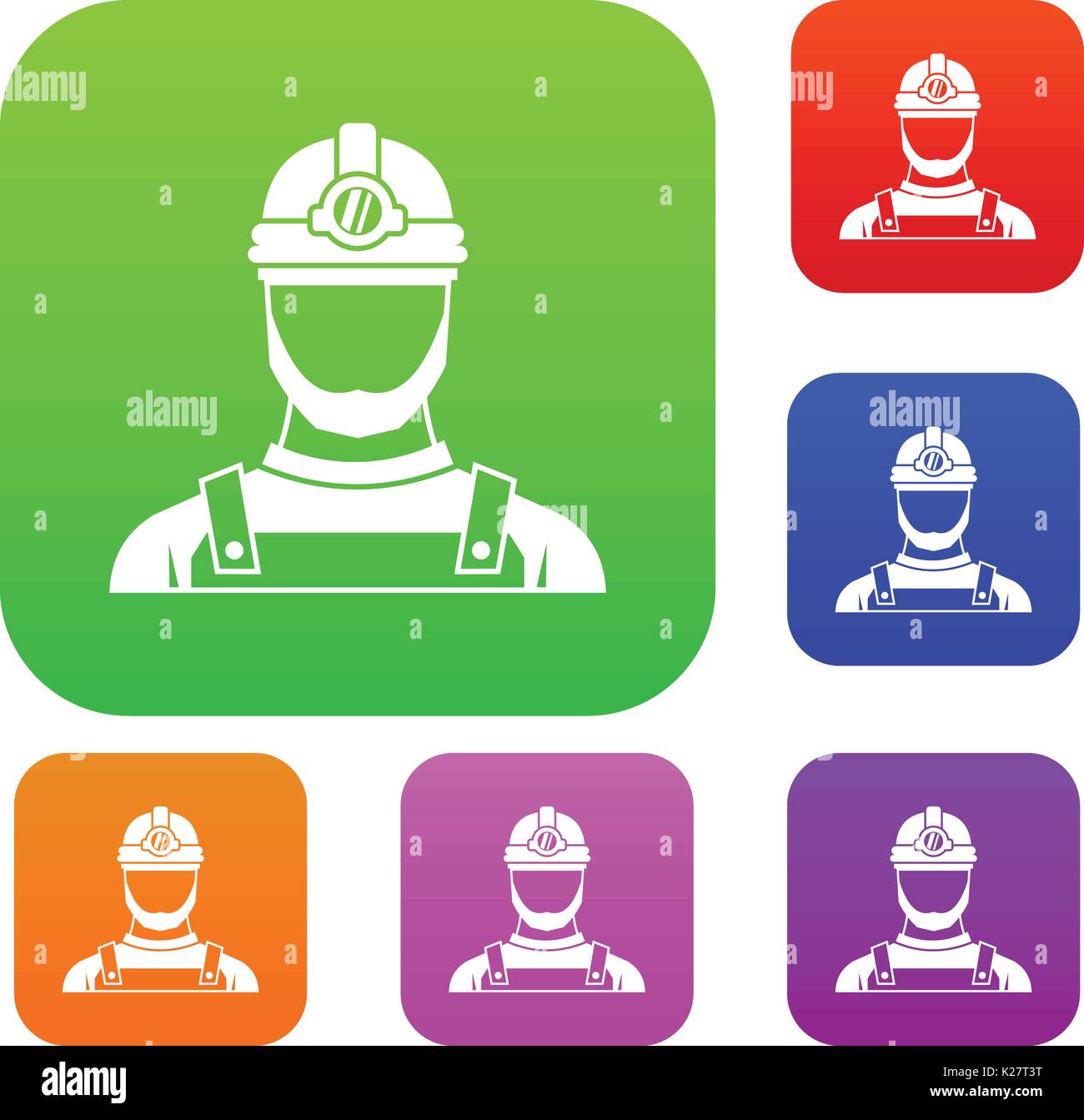 Male miner set collection Stock Vector Image & Art - Alamy