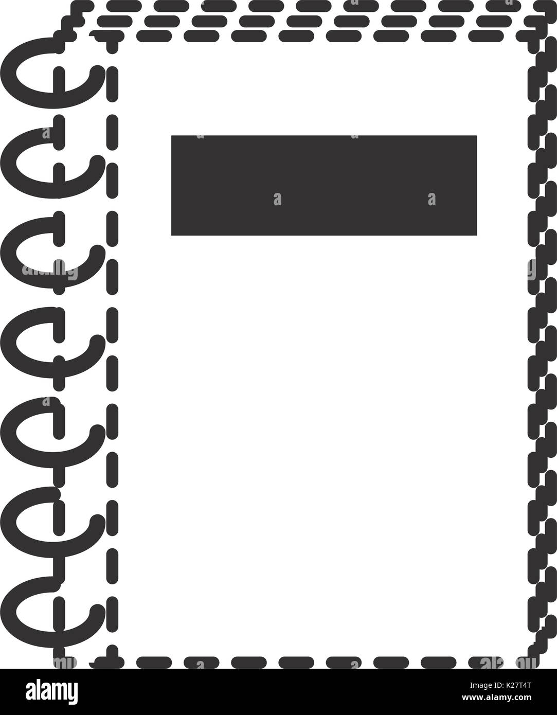 notebook icon over white background vector illustration Stock Vector ...