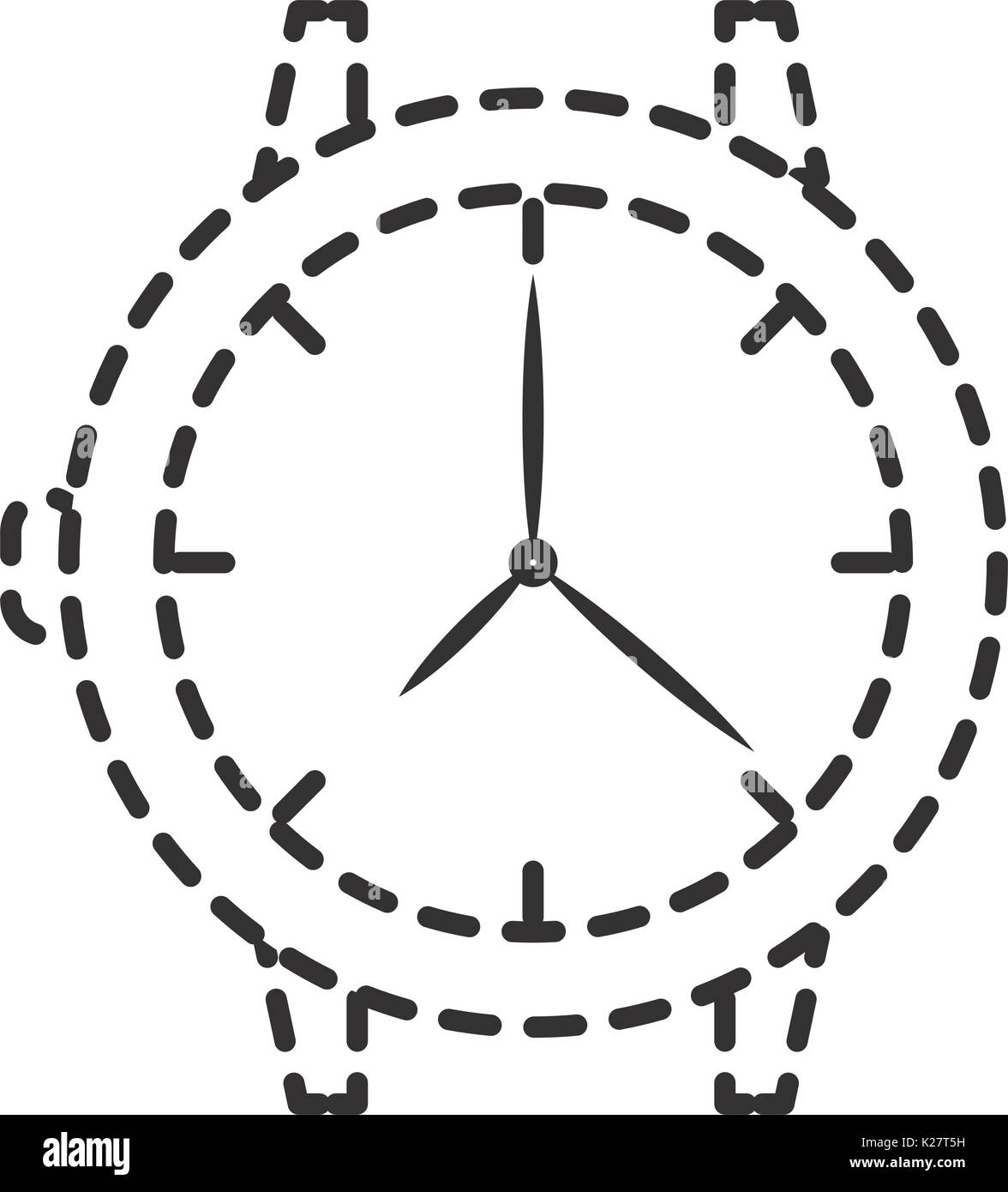 watch icon over white background vector illustration Stock Vector Image ...