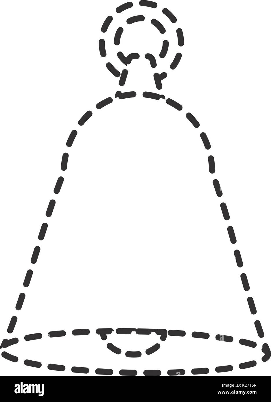 bell icon over white background vector illustration Stock Vector Image ...