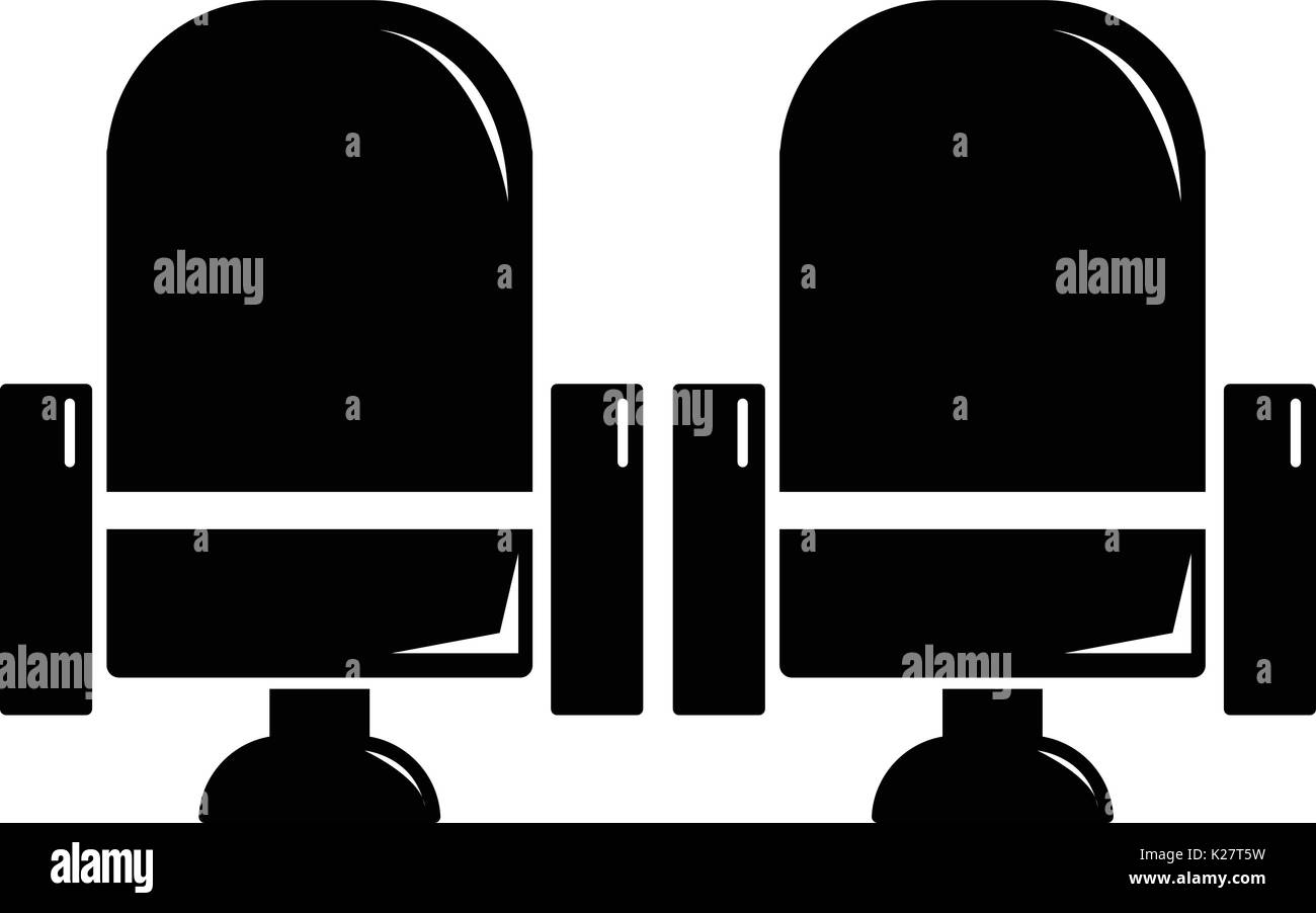 Seat theater icon, simple black style Stock Vector Image & Art - Alamy