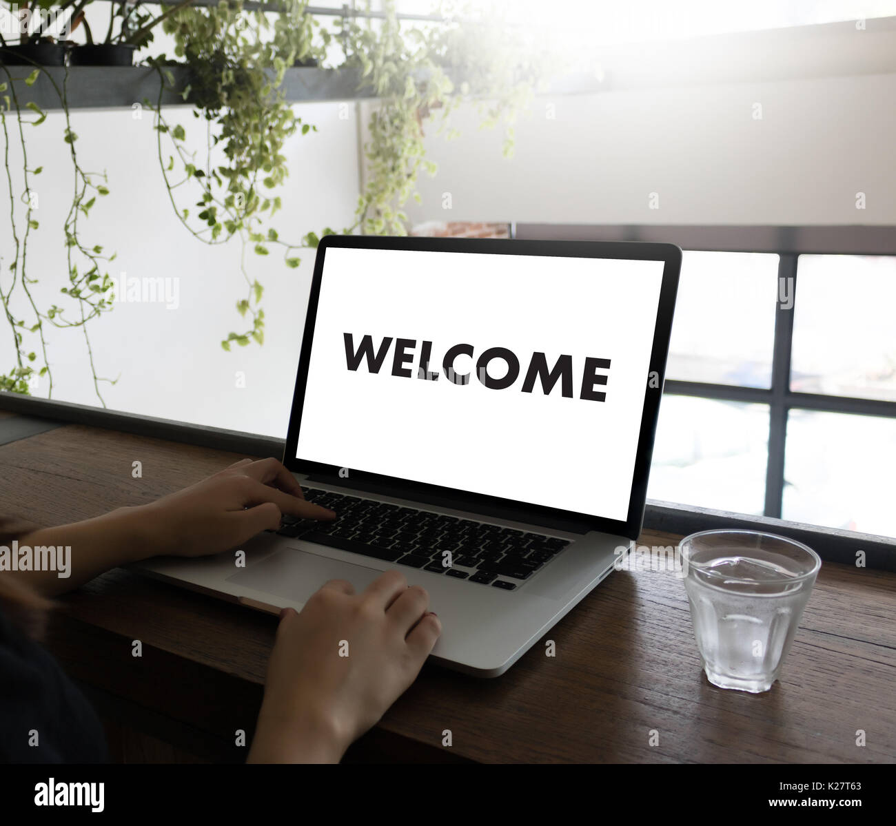 WELCOME Concept Communication Business open welcome to the team ...