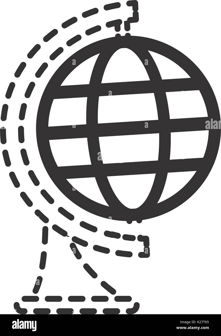 geography tool icon over white background vector illustration Stock ...