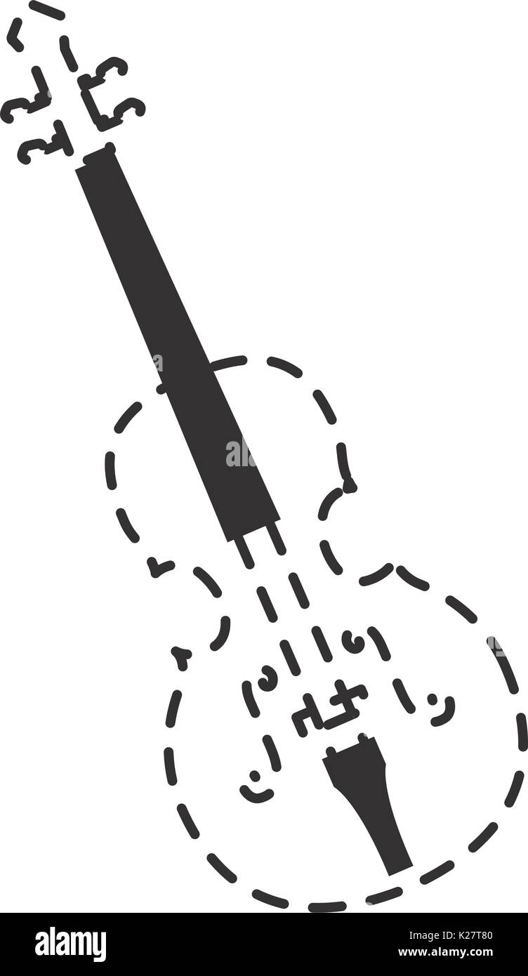 fiddle instrument icon over white background vector illustration Stock ...