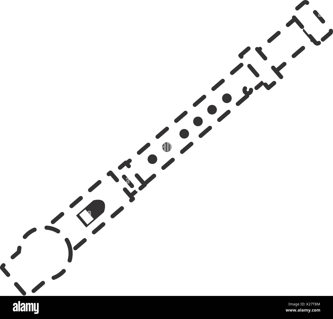 flute instrument icon over white background vector illustration Stock ...