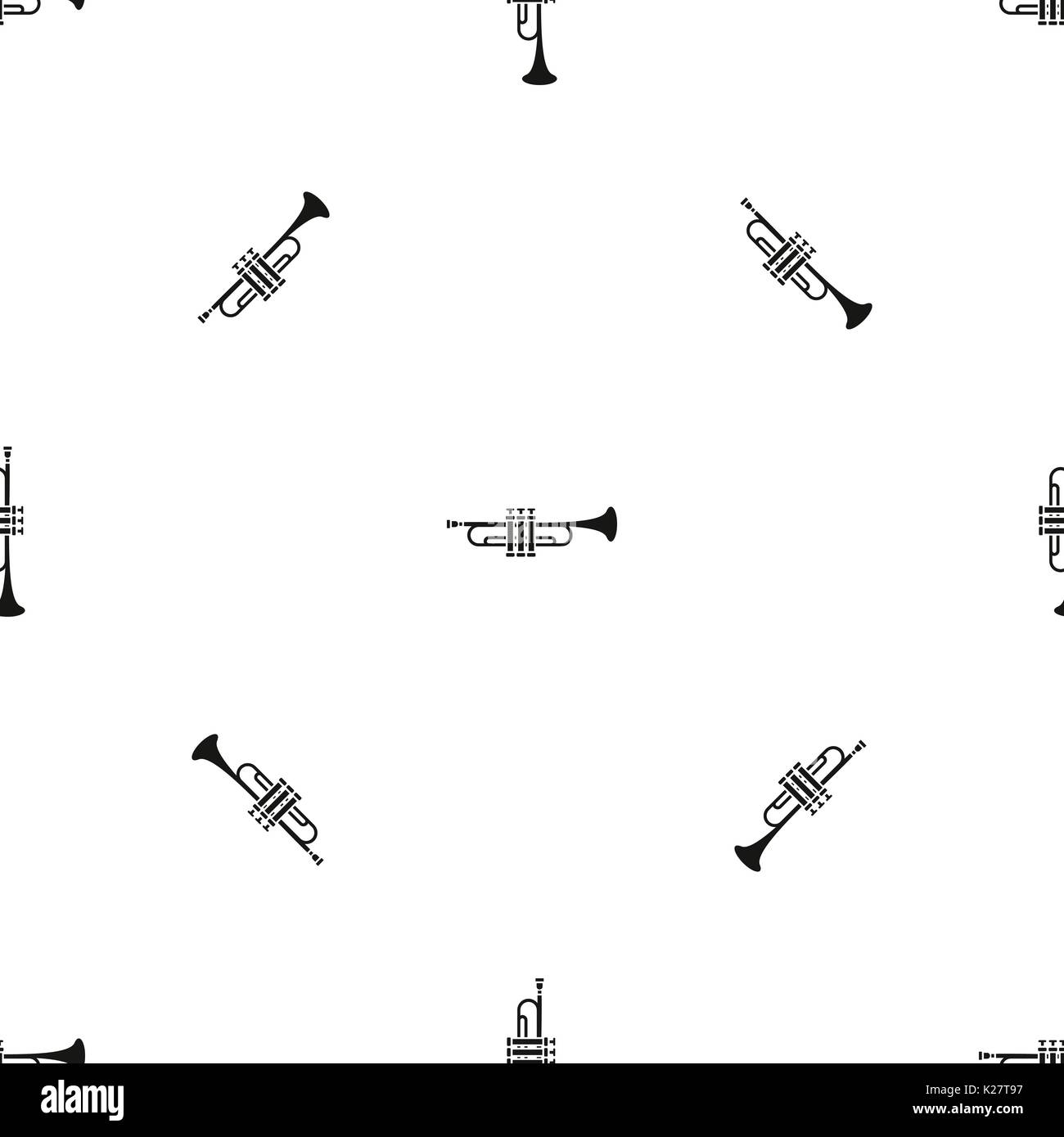 Brass trumpet pattern seamless black Stock Vector Image & Art - Alamy