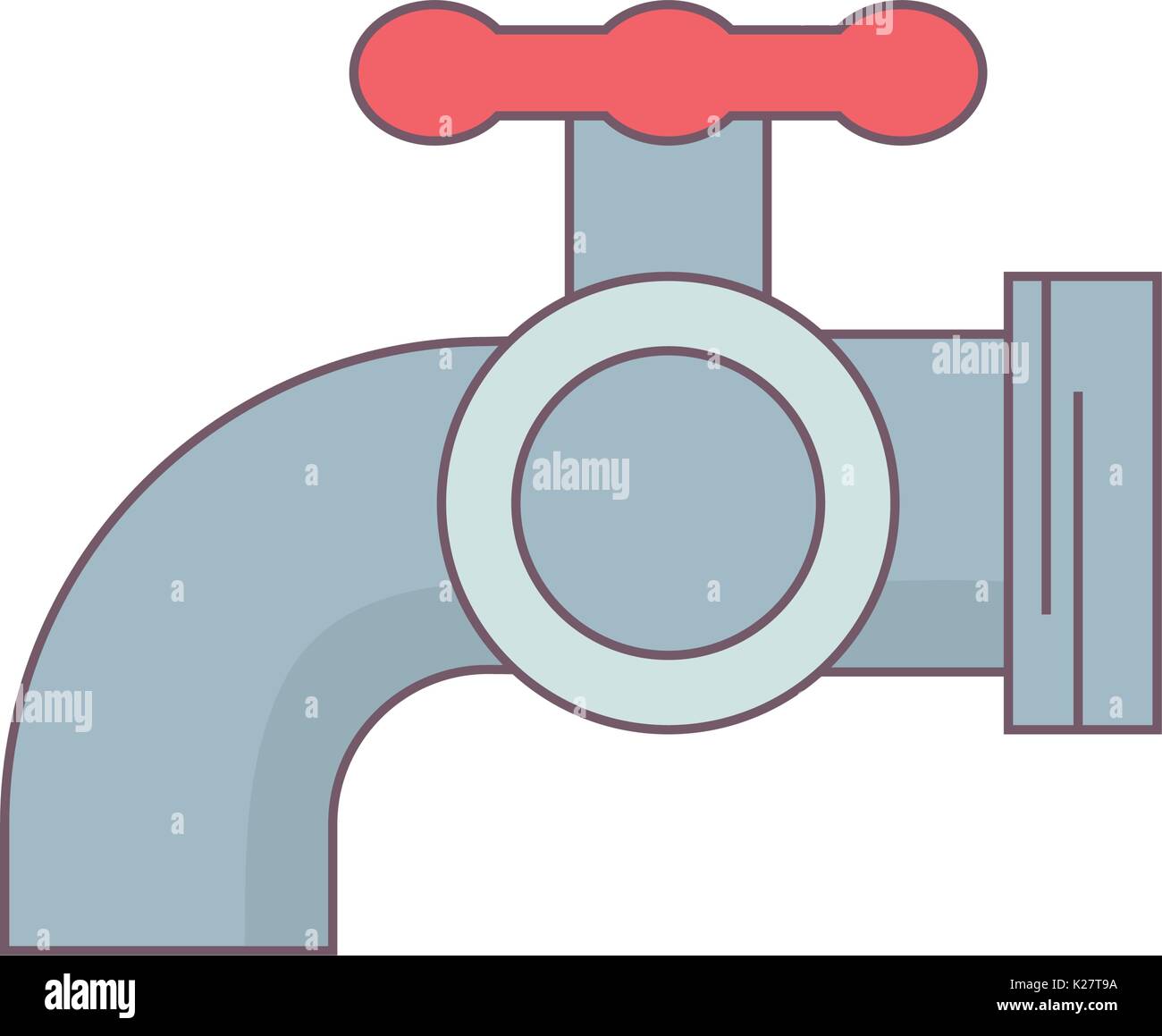 water pipe valve icon over white background vector illustration Stock ...