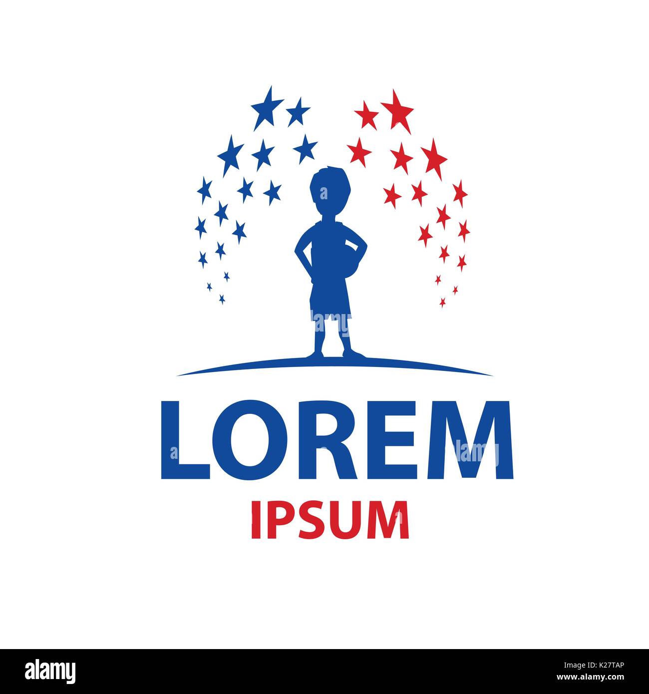 kid holds basketball with starts logo, basketball logo, symbol design ...